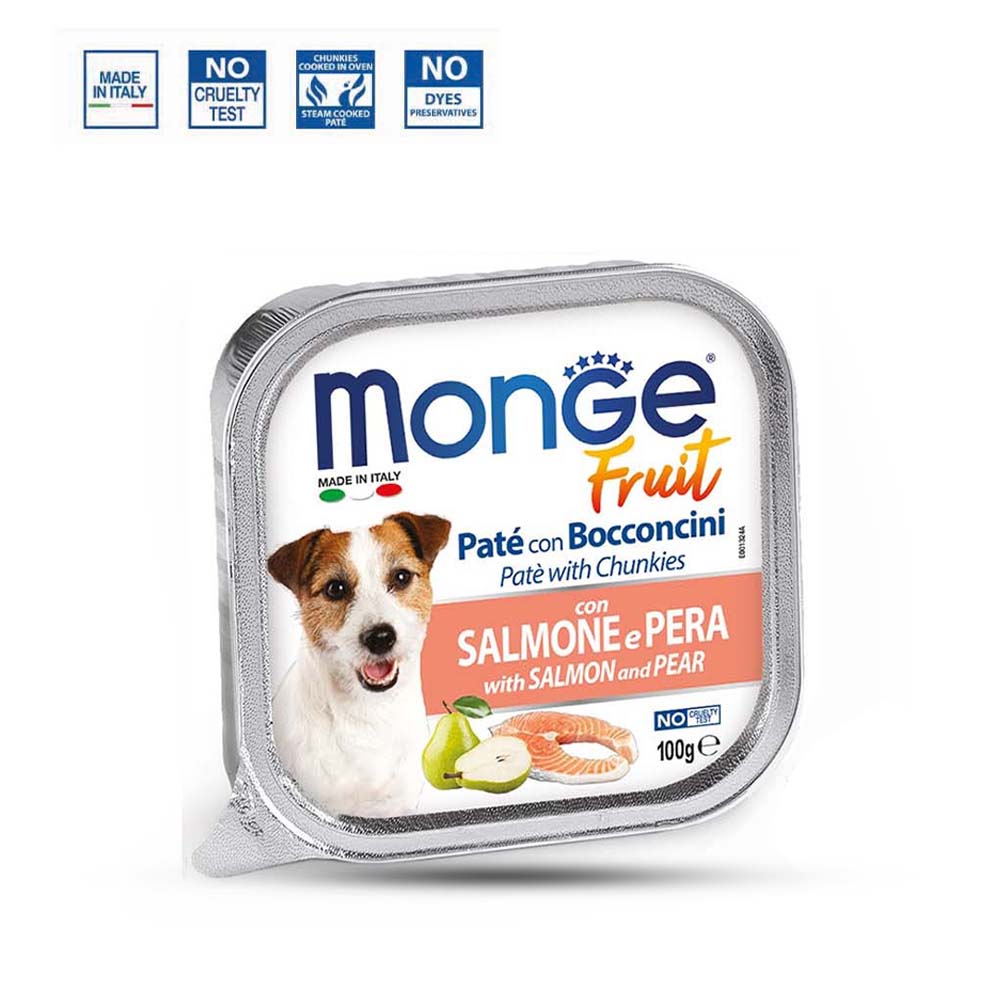Monge Fruit Pašteta Adult, Salmon & Pear - 100g