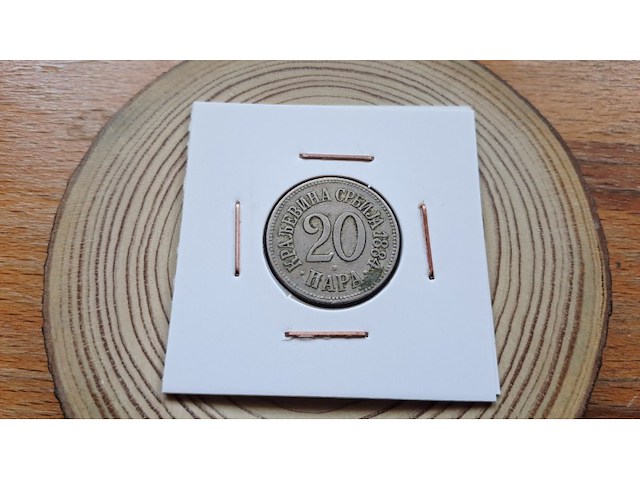 KRALJEVINA SRBIJA 20 PARA 1884 GODINA0