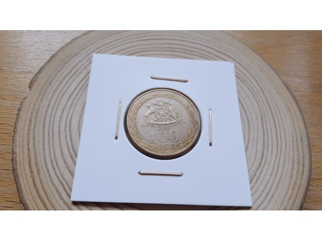 CILE 100 PESOS 2015 GODINA BIMETAL