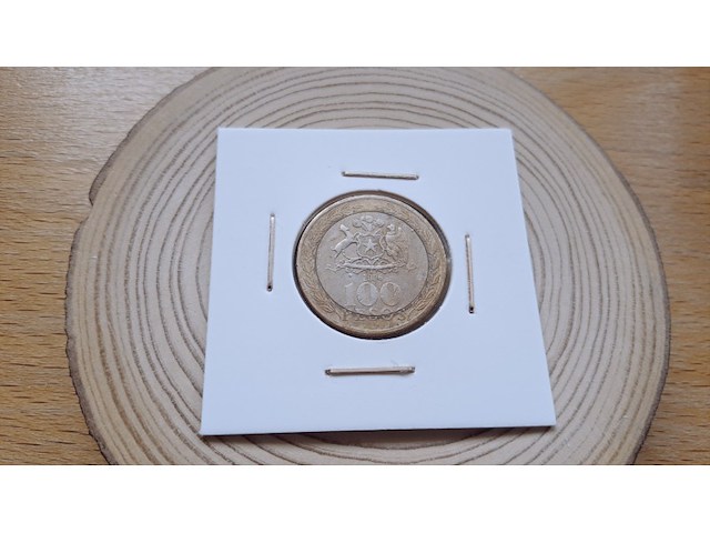 CILE 100 PESOS 2006 GODINA BIMETAL