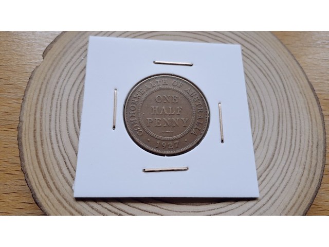 AUSTRALIA ONE HALF PENNY 1927 GODINA