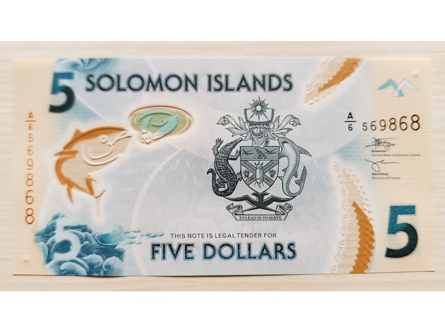 Solomonova ostrva 5 dollars, 2019 godina