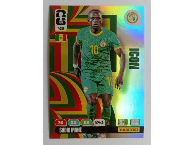 2026 Fifa World Cup Adrenalyn XL Sadio Mane Icon