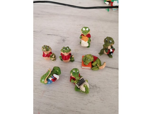 Kinder figurice - Krokodili 7 komada
