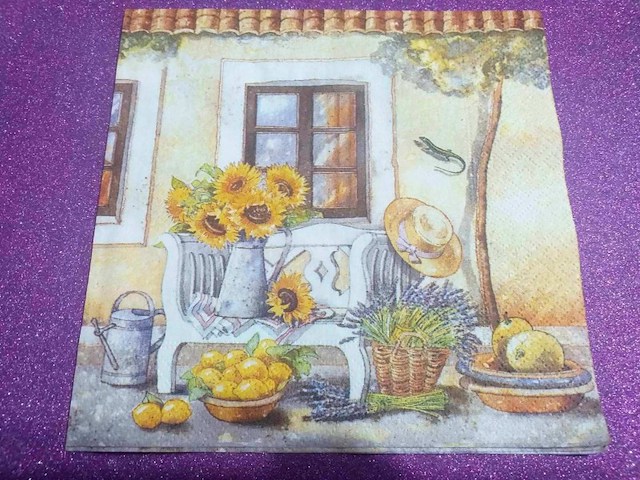 Salveta sa dve slike 33 x 33