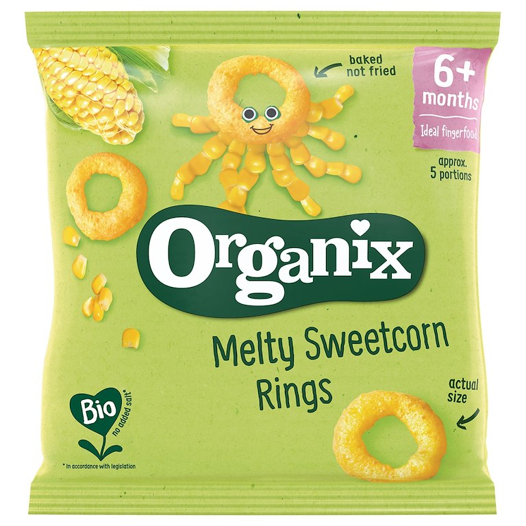ORGANIX Organski flips prsten od slatkog kukuruza 6m+, 20gr