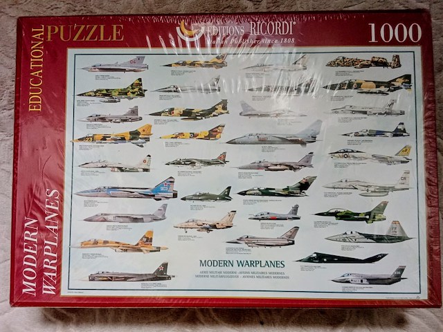 Puzzle-Modern Warplanes (Slagalica)