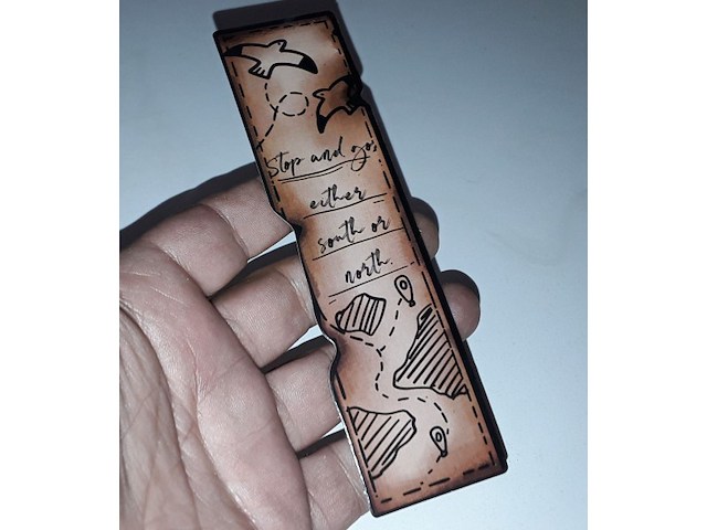 Obeleživač stranica, Bookmarker. 15 x 4 cm.
