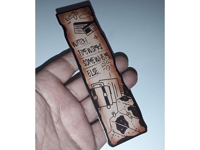 Obeleživač stranica, Bookmarker. 15 x 4 cm.