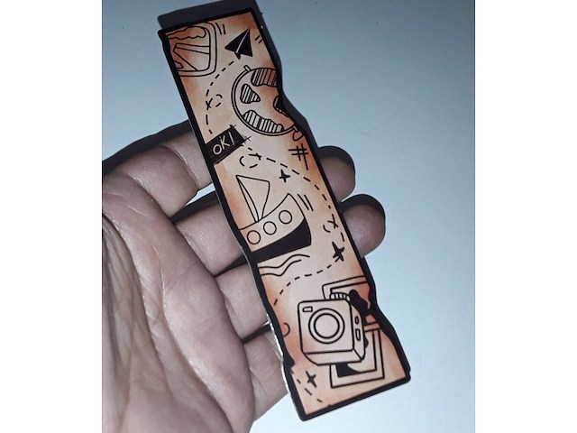 Obeleživač stranica, Bookmarker. 15 x 4 cm.