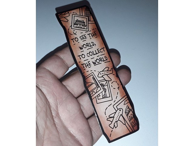 Obeleživač stranica, Bookmarker. 15 x 4 cm.