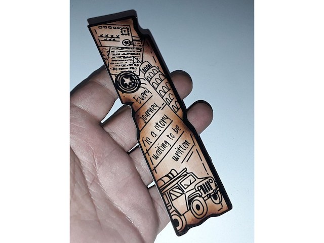 Obeleživač stranica, Bookmarker. 15 x 4 cm.