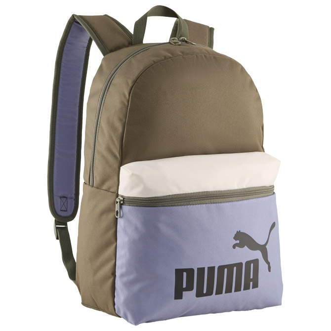 Ranac Phase Color3 Block 1zip 1džep Puma 091175-09 maslinasto zeleni-lila