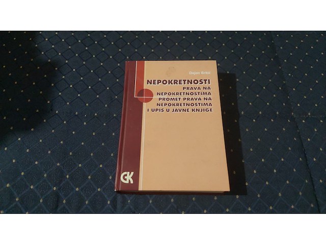 Nepokretnosti/Prava na nepokretnostima/Dejan Brkic