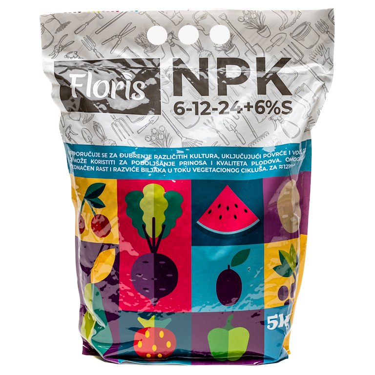 NPK ĐUBRIVO 06-12-24 FLORIS 5kg.