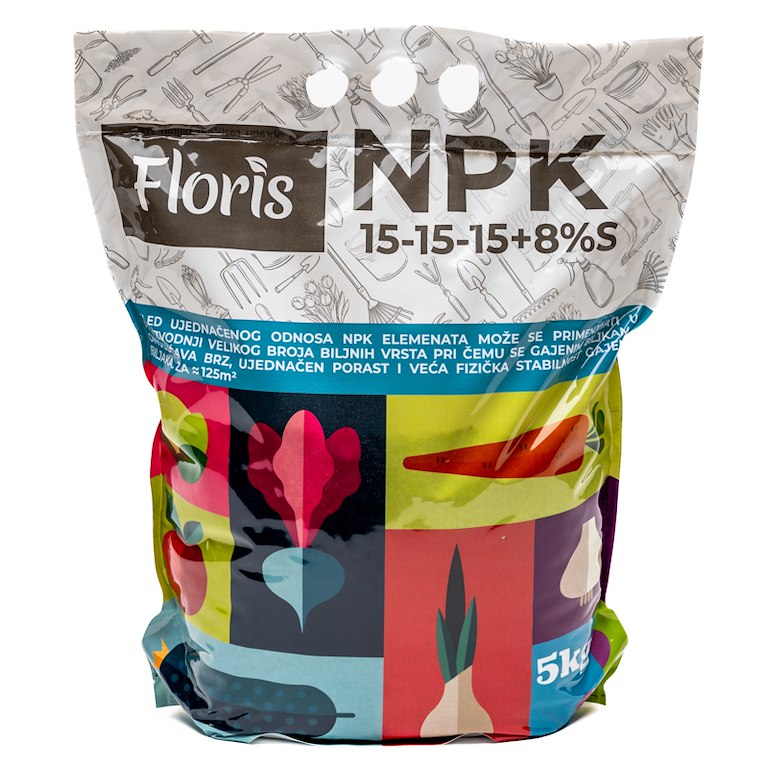 NPK ĐUBRIVO 15-15-15 FLORIS 5kg.