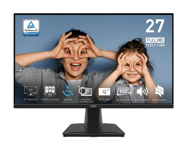 Monitor 27 MSI PRO MP275 FHD IPS 100Hz 1ms HDMI, VGA