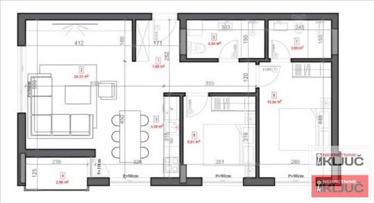 Sremska Kamenica, 67m2, Trosoban sa pdv, Izgradnja