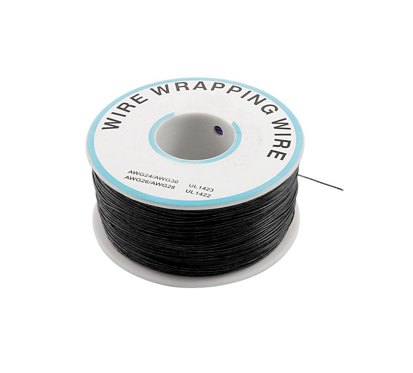 Žica za Wire-Wrap AWG30 Crna - 250m (Kalajisani Bakar)
