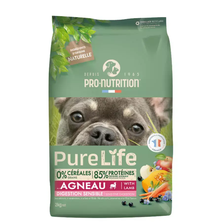 PRO-NUTRITION Suva hrana za pse Pure Life Adult Sensitive, Jagnjetina, 2kg
