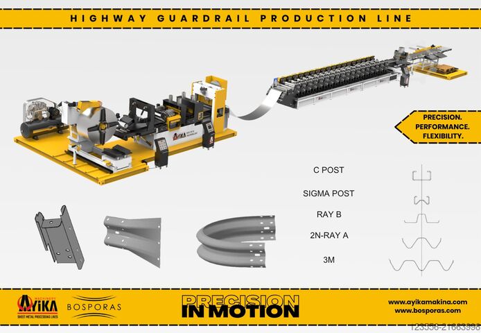 Linija za profilisanje autoputskih zaštitnih ograda
BOSPORAS MACHINERY | AYIKA HG-RF