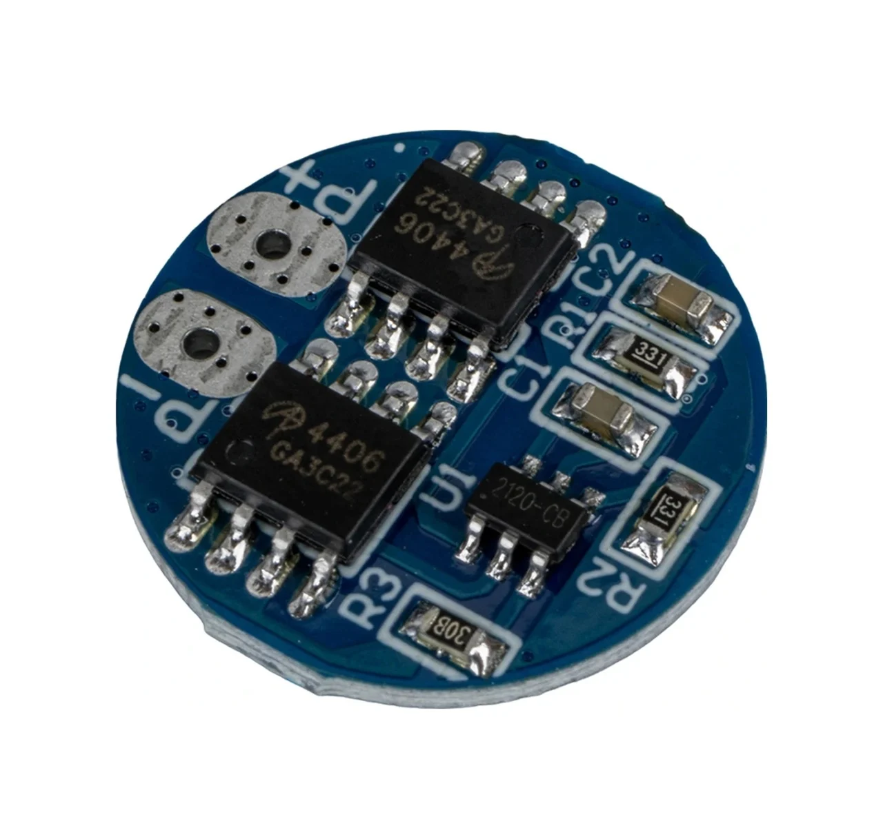 BMS Zaštita 2S 5A 7.4V / 8.4V Li-ion LiPo - HX-2S-A2 Okrugla