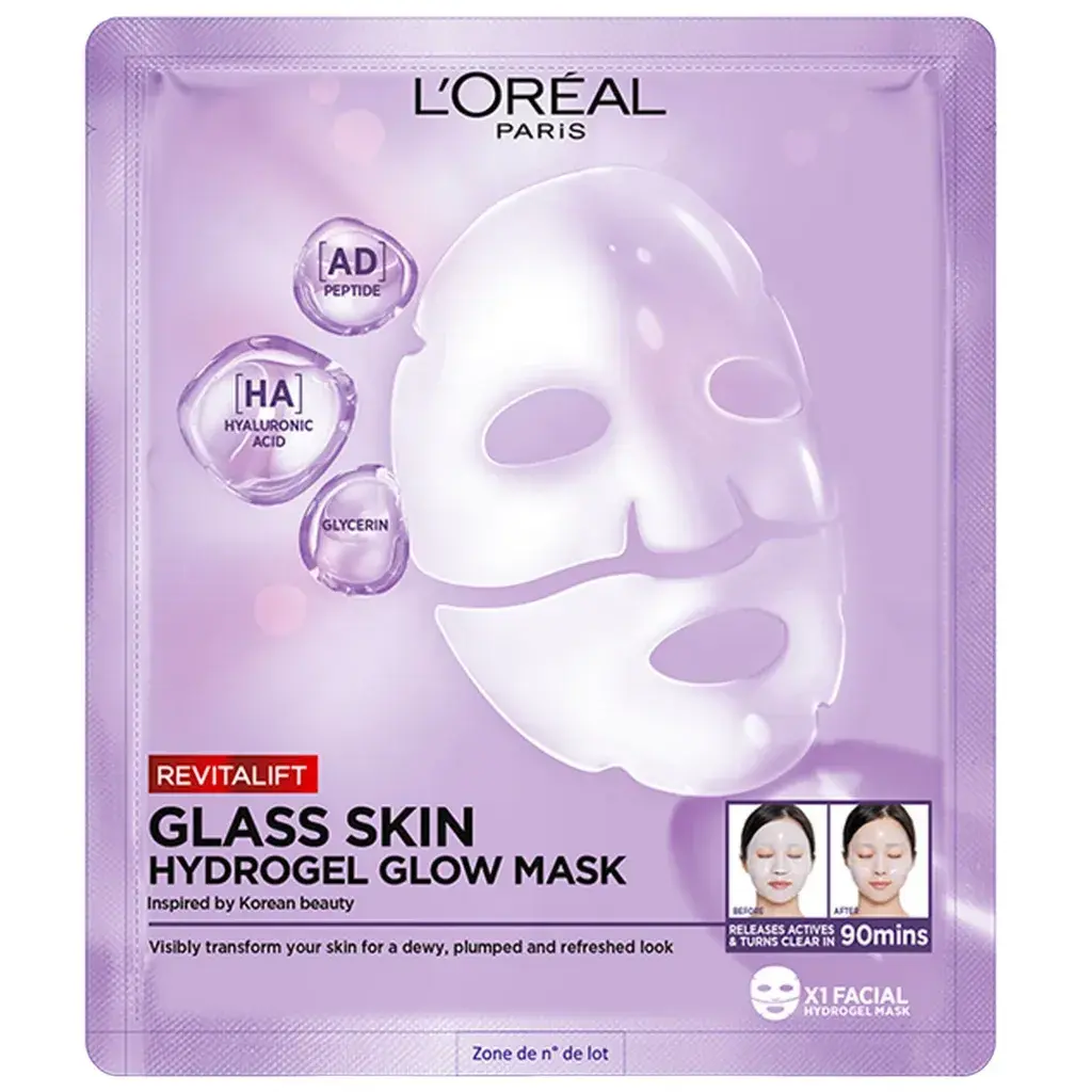 L'Oreal Maska za lice Revitalift fileler glass skin hidrogel