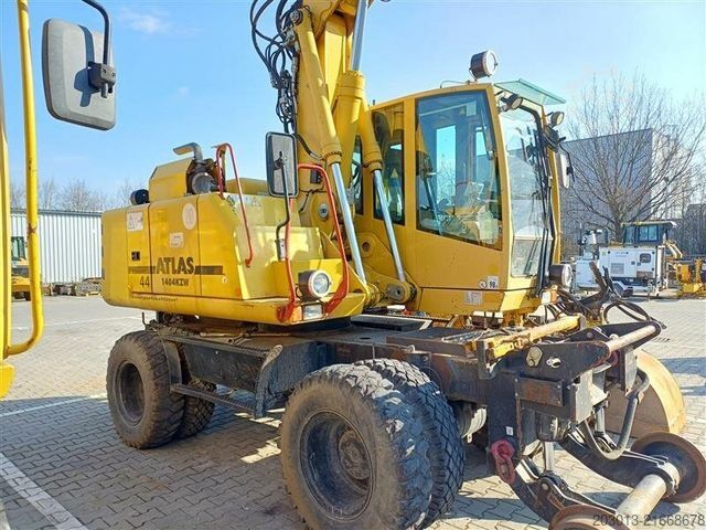 Točkaš bager
ATLAS 1404K ZW 4x4 ZW RAIL Zweiwegebagger + Anbauteile