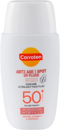 Carroten
ANTI AGE SPOT UV FLUID tonirani fluid za lice, za zaštitu od sunca, SPF 50+, 40 ml