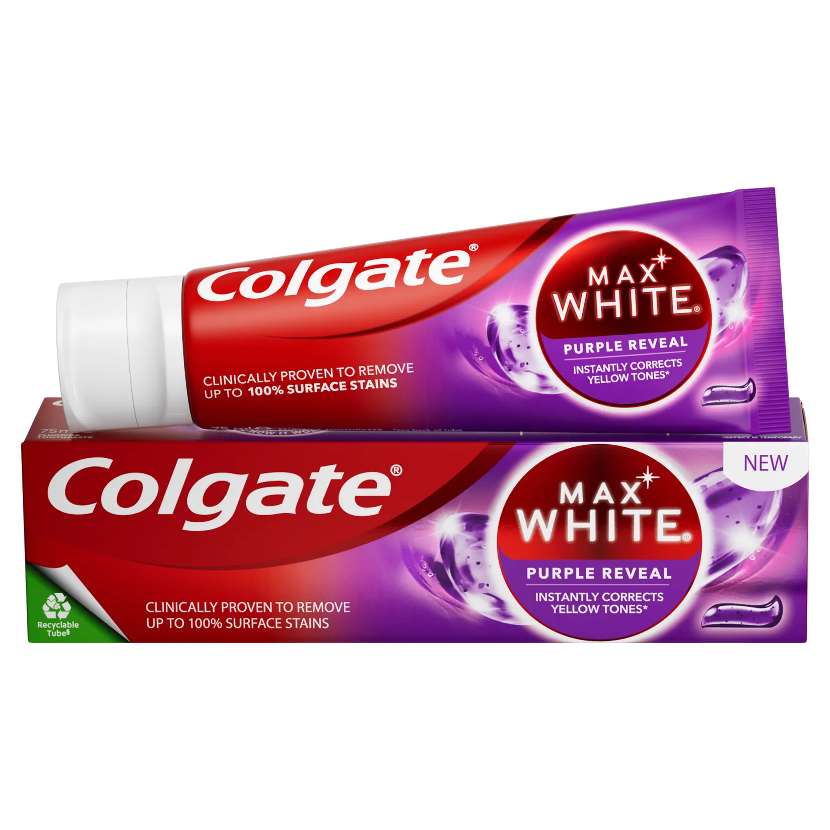 Colgate Pasta za zube Max White Purple, 75 ml