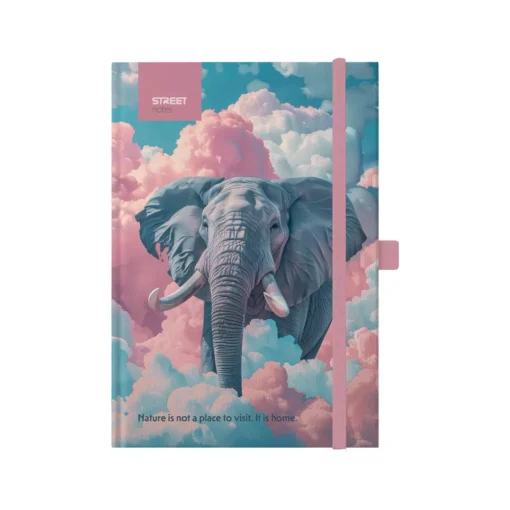 NOTES A5 96 lista ANIMALS ELEPHANT 14 x 21 cm