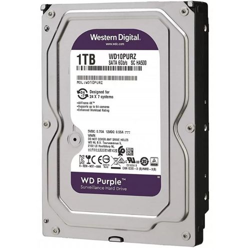 HDD 3.5 * 1TB WD10PURZ WD Purple 24/7 5400RPM 64MB SATA3