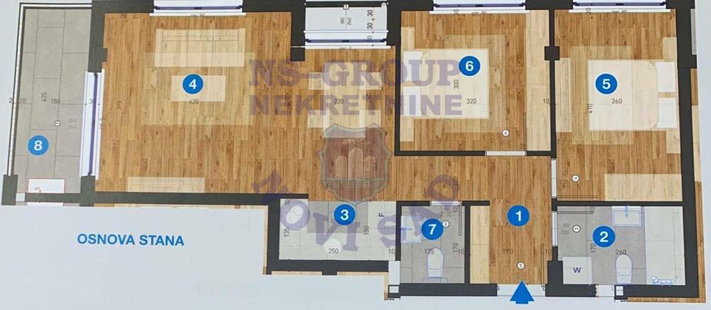 Trosoban stan na prodaju, 64m2, 183.630€