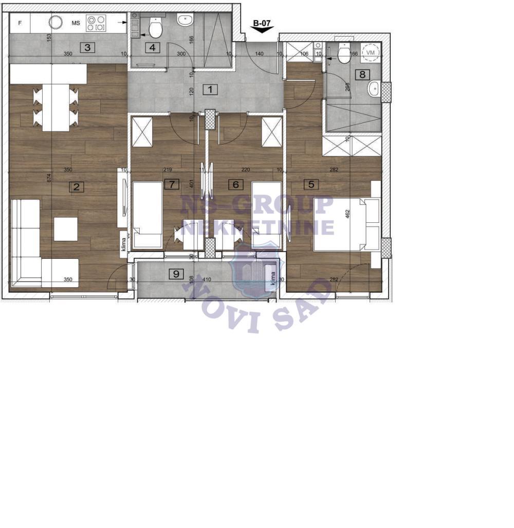 Četvorosoban stan na prodaju, 80m2, 245.400€