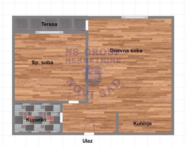 Dvosoban stan na prodaju, 43m2, 118.200€
