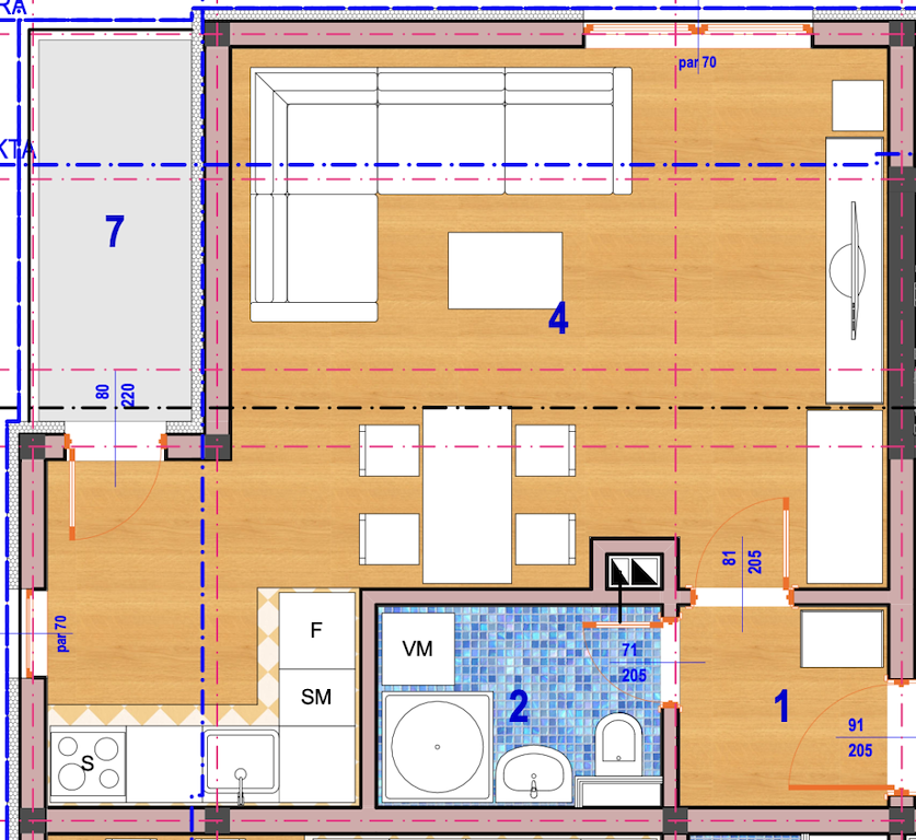 Jednosoban stan na prodaju, 36.72m2, 71.953€
