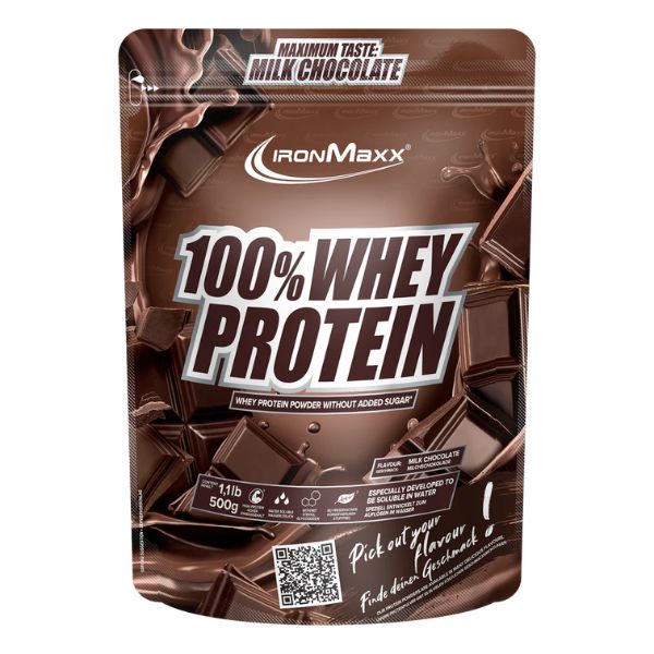 IronMaxx® 100% Whey Protein 500g Milk Chocolate