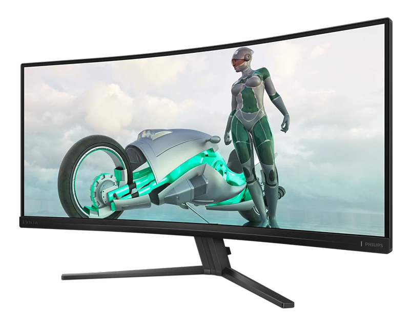 PHILIPS_ 34 inča Evnia 34M2C3500L/00 UWQHD 3440×1440 Fast VA 180 Hz HDR10 zakrivljeni gaming monitor