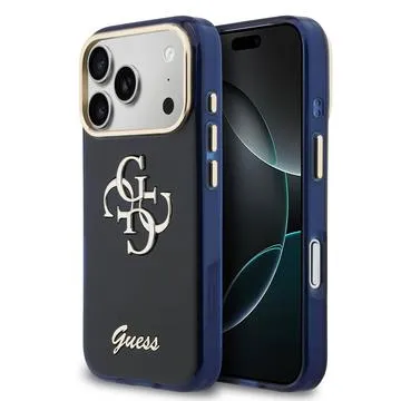IPHONE 17 PRO MAX GUESS IML 4G SCRIPT METAL LOGO CASE - BLUE