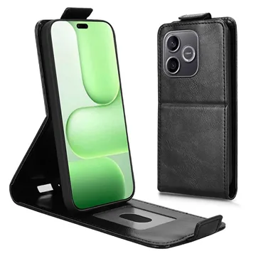 HONOR 600 LITE VERTICAL FLIP CASE WITH STAND - BLACK