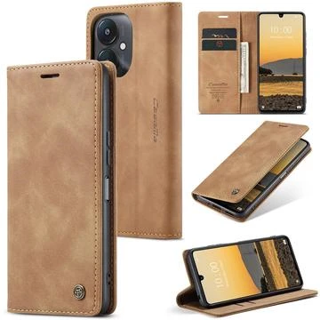 XIAOMI REDMI 13C 5G/POCO C65 CASEME 013 SERIJA FUTROLA-NOVČANIK - BRAON