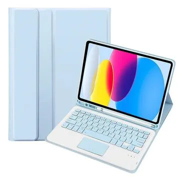 IPAD 2022/2025 FUTROLA SA BLUETOOTH TASTATUROM - SVETLOPLAVA