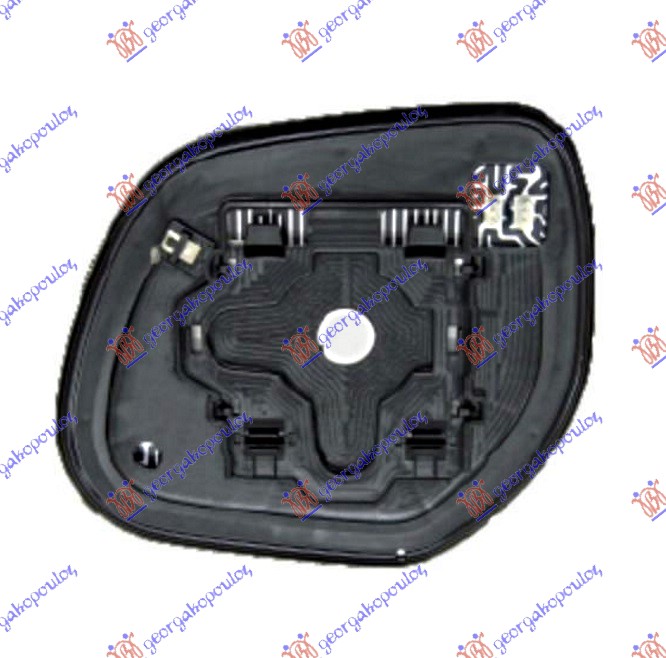 STAKLO RETROVIZORA SA GREJACEM (KONVEKSNO) Desna str. MITSUBISHI OUTLANDER (2011-2013) (OEM: 7632A366, 8151LV)