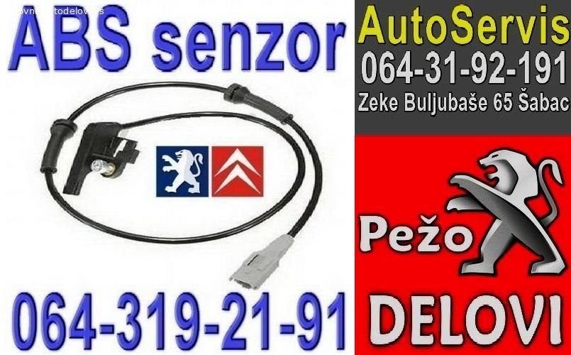ABS SENZOR PEŽO 407 607 307 406 807 106 206 306 405 PEUGEOT