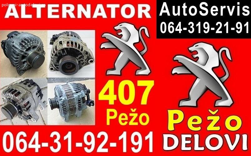 ALTERNATOR PEŽO 407 PEUGEOT