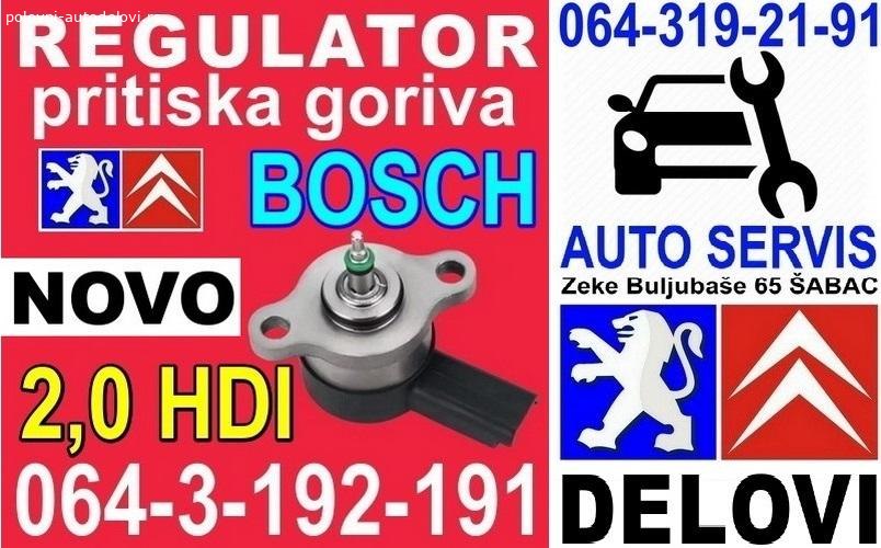 PEŽO 2,0 HDI REGULATOR PRITISKA GORIVA NOVO PEUGEOT CITROEN