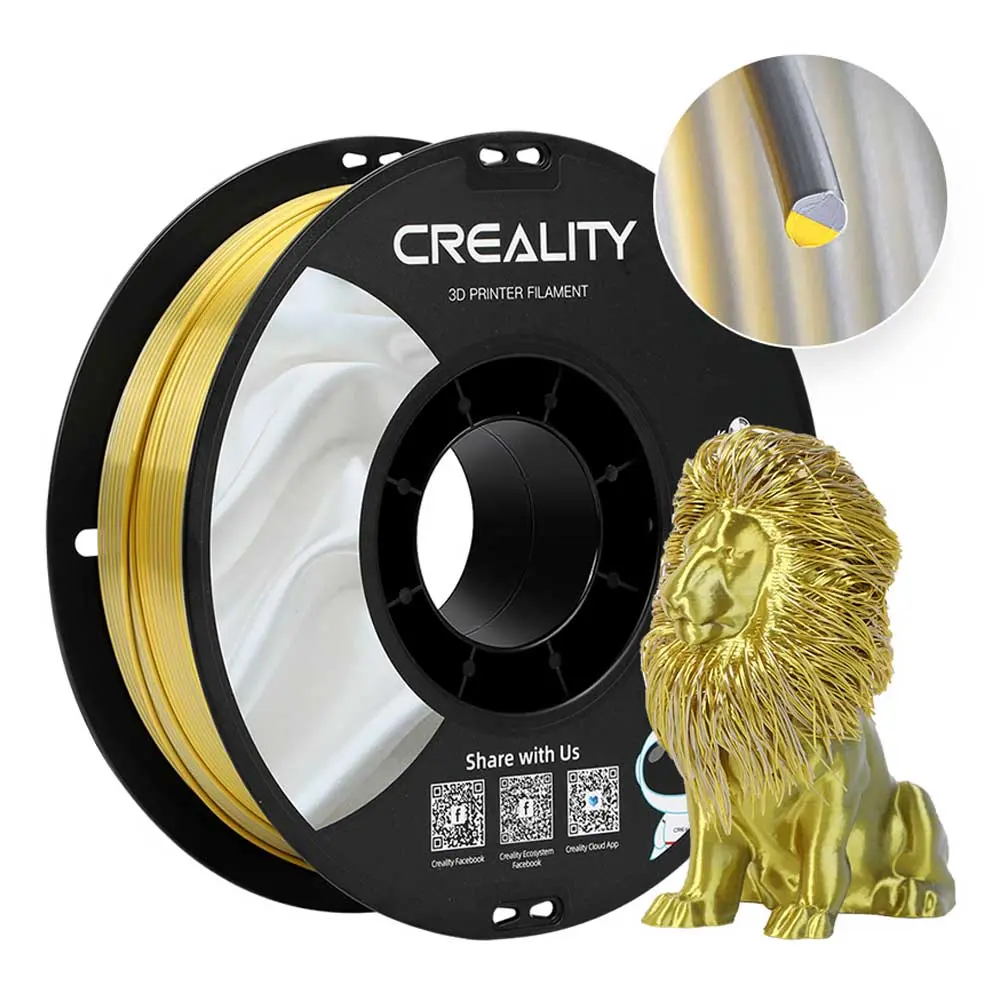 Creality Filament za 3D štampač CR-Silk, Zlatno-srebrni