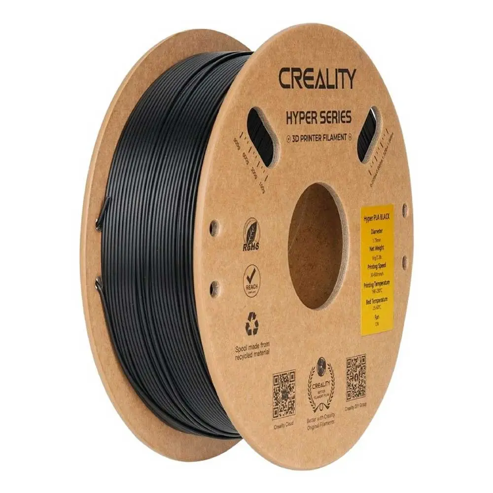Creality Filament za 3D štampač Hyper PLA, 2kg, Crni