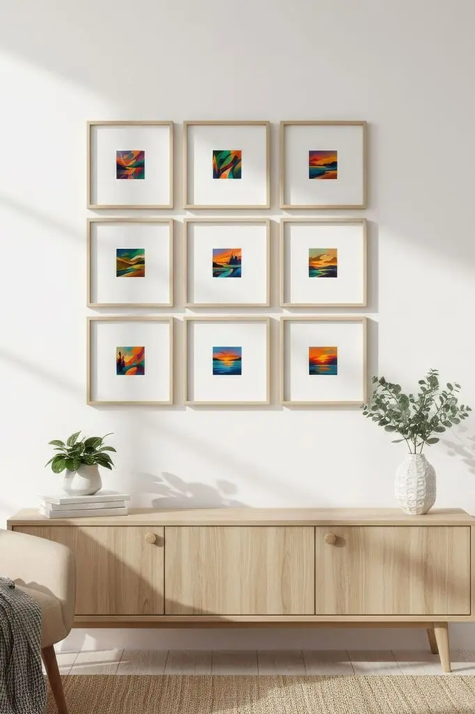 Wallity Slika Huhu75, 30x30cm, 9 delova