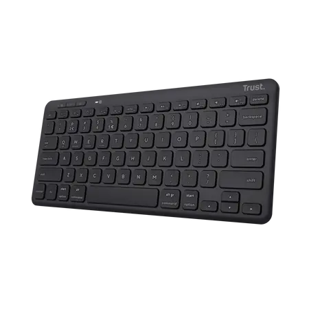 Bežična tastatura Trust Lyra, USB 1.1, RF 2.4GHz, Bluetooth 5.0, američki raspored, crna